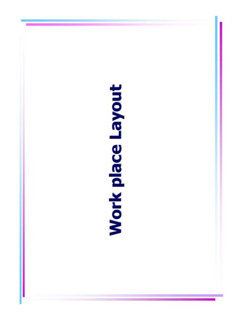 Workplace Layout Pdf