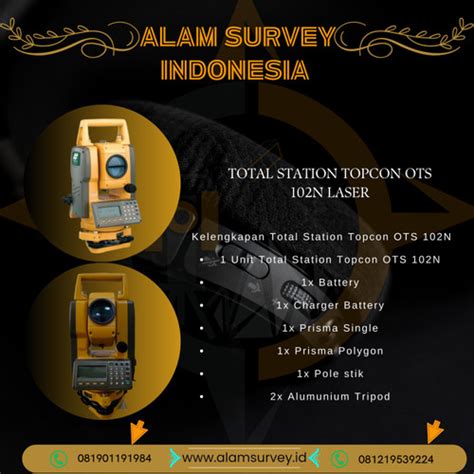Jual Total Station Topcon OTS 102N Laser Jakarta Barat ALAM SURVEY
