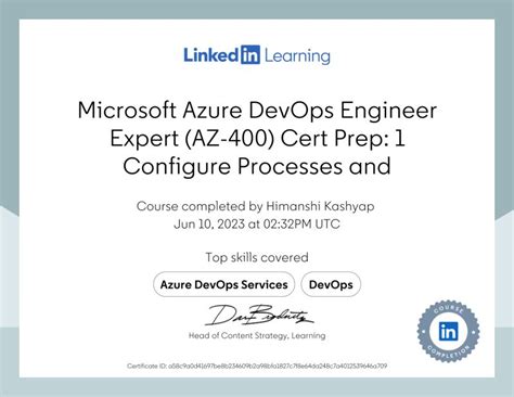 himanshi kashyap on linkedin certificate of completion