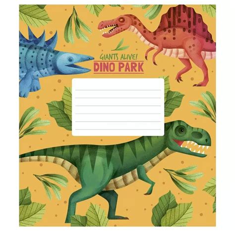 Купити Зошит шкільний в косу лінію 12 аркушів Школярик Dino Park УФ