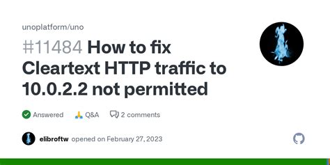 How To Fix Cleartext Traffic To 10022 Not Permitted