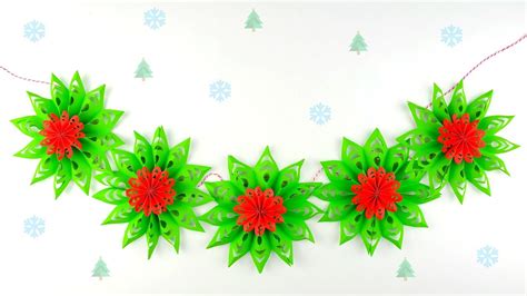 Новогодняя гирлянда из бумаги своими руками | DIY Новогодний декор ...
