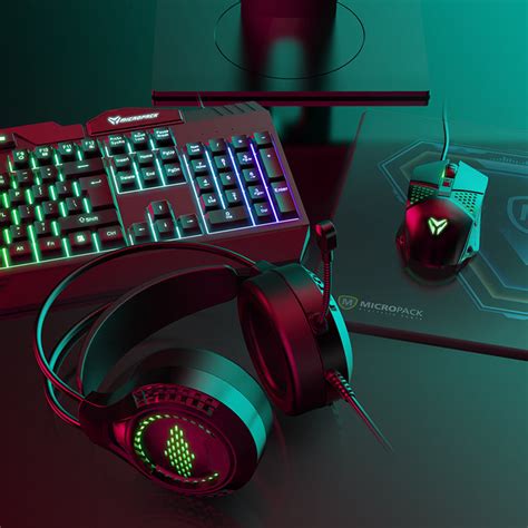 Wired Backlit Gaming Keyboard And Mouse Combo For Computer Micropack Gc 30
