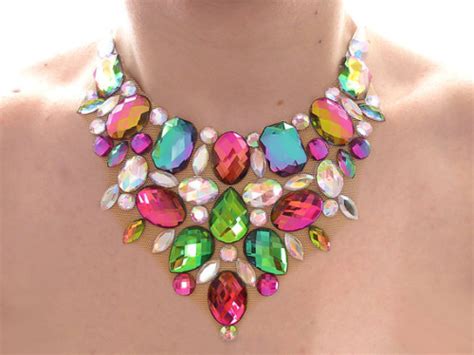 Black Rhinestone Rhinestone Necklace Collar Necklace Collar Jewelry