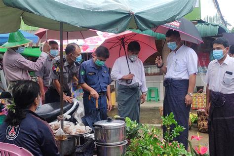 ပေါင်မြို့နယ်တွင် လူစည်ကားသည့်နေရာများသို့ Mask တပ်ဆင်သွားလာမှုရှိစေရေး
