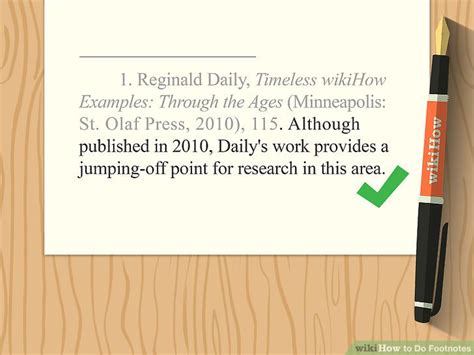 4 Ways To Do Footnotes WikiHow