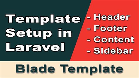 Laravel Template Setup Laravel View Master Layout Youtube
