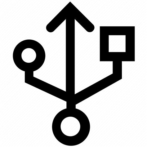 Connection Port Sign Usb Sign Usb Symbol Icon Download On Iconfinder