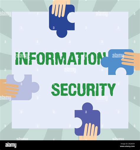 Writing Displaying Text Information Security Word Written On Being