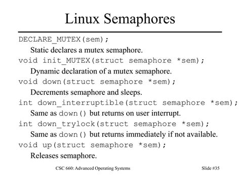Ppt Csc 660 Advanced Os Powerpoint Presentation Free Download Id3010921
