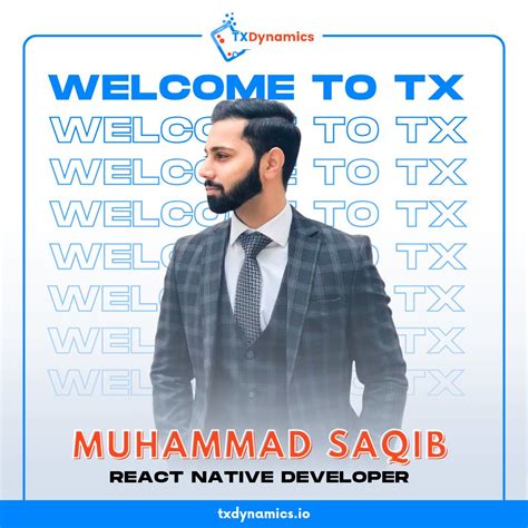 Txdynamics Welcometotheteam Reactnativedeveloper Teamwelcome Tx Dynamics