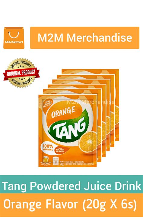 Tang Orange Flavor Powdered Juice Drink 20g X 6s Sachet Lazada Ph