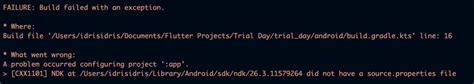 Step By Step Guide To Fixing NDK Source Properties File Missing Error In Flutter DEV Community