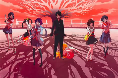 Monogatari Series Main Characters Anime Poster My Hot Posters