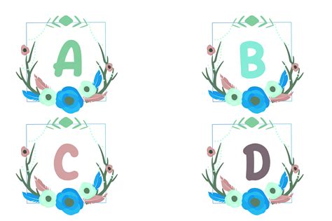 Set Monogram Leaf Vector Graphic By Maodesignku · Creative Fabrica