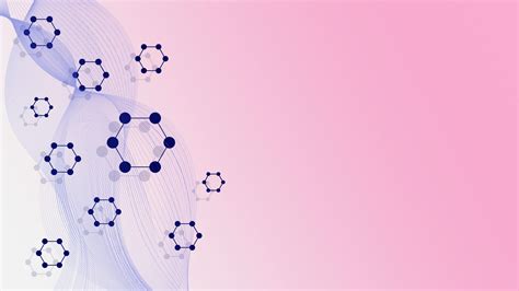 Hexagonal Molecule Structure Dna Medical Chemistry Science And Technology With Wave Flow On