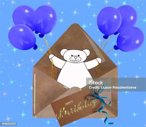 아름 다운 생일 축하 카드입니다 성인과 어린이를위한 3d 그림 0명에 대한 스톡 사진 및 기타 이미지 0명 개념 공휴일