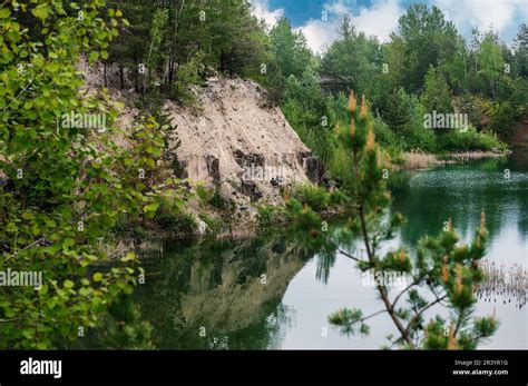 Basalt Pillars In An Abandoned Quarry Abandoned Basalt Quarry As A