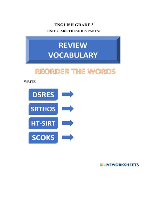 Rearrange Letters Pdf