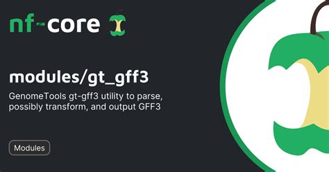 modules gt gff3