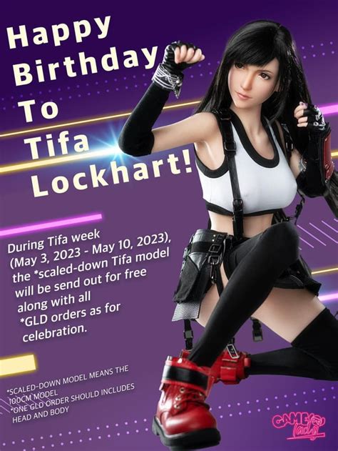 Happy Birthday To Tifa Lockhart🎂 Special Promotion Free Giveaway Of