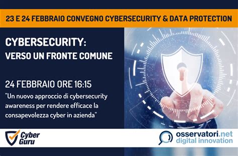 Cyber Guru Partecipa Al Convegno Cybersecurity And Data Protection 2023