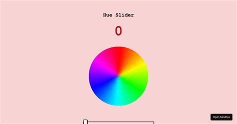 Hue Slider Codesandbox