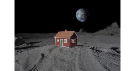 The Moonhouse The First Ever House On The Moon A Swedish Red Cottage