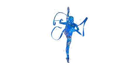 Rhythmic Gymnastics Watercolor Blue Rhythmic Gymnastics T Shirt