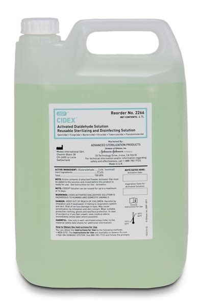 Cidex Disinfectants Clinical Disposables