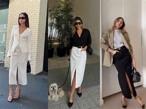 Looks saia jeans midi como usar essa tendência