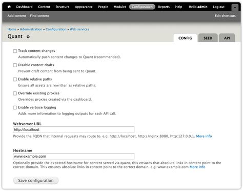 Create A Static Drupal 7 Site With The Quant Module Quantcdn