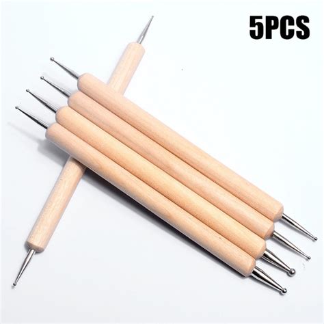 5 Pcs Embossing Stylus Set 5 Different Sizes Double End Tracing