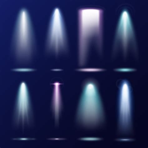 Premium Vector Gradient Light Effect Collection Element