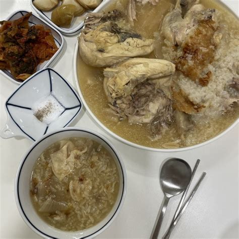 전기밥솥요리 보양식 누룽지닭백숙 간단하게 만들기