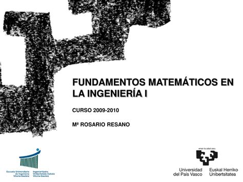 PPT FUNDAMENTOS MATEMÁTICOS EN LA INGENIERÍA I PowerPoint