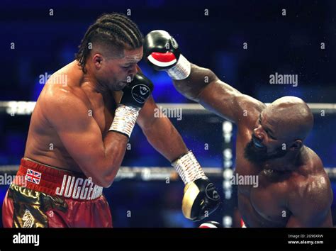 Joe Joyce Left And Carlos Takam During The Wbo International Wbc