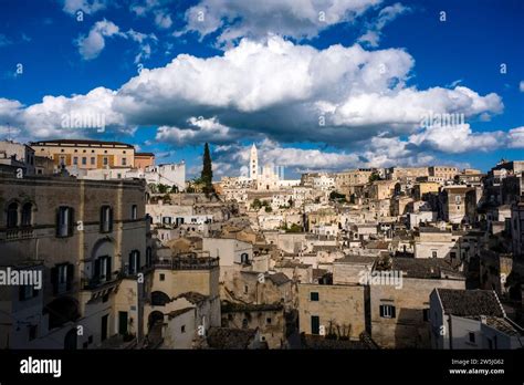 Townscape Of The Sassi Di Matera The Historic Cave Dwelling District