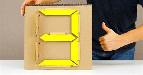 DIY How To Make Mechanical Segment Display From Cardboard