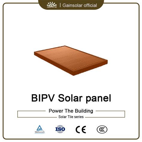High Quality Solar Cell Roof Shingles Photovoltaic Roofing Tiles Bipv