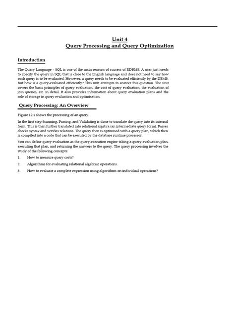 Unit 4 Pdf Database Index Relational Model