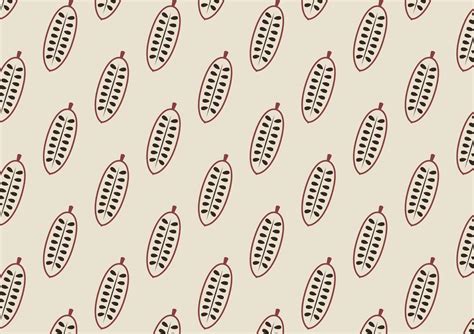 Cocoa Beans Pattern 48012122 Vector Art At Vecteezy