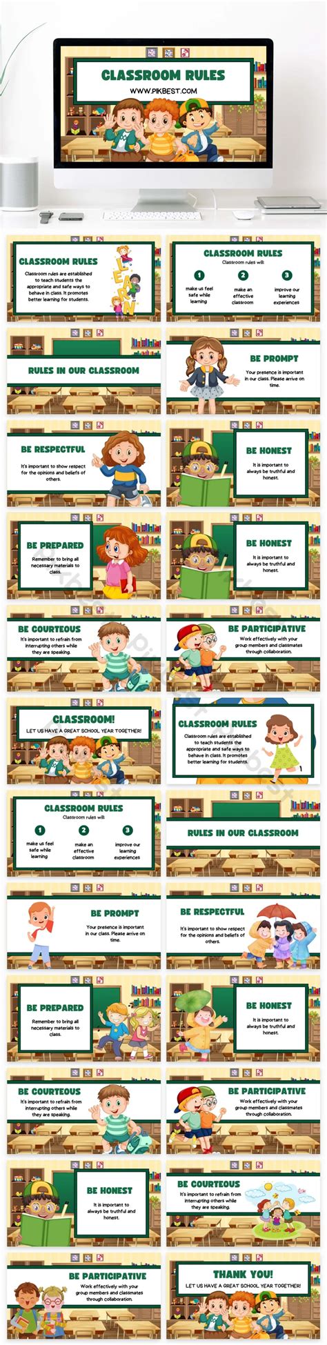 Pptx Presentation Defending Graduation Thesis Yellow Kindergarten Powerpoint Pptx Template