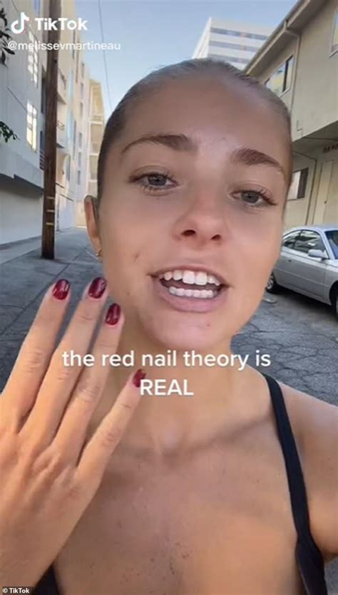 Tiktok Users Say Red Nail Theory Is The Secret To Scoring Dates Hot
