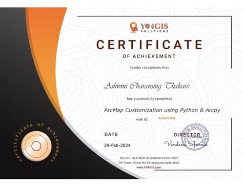 Ashwini Thakare On Linkedin Successfully Completed Certificate Course In Arcmap Customization