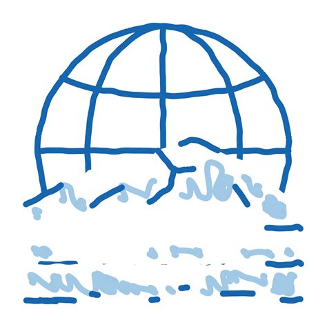 Geomorphology Science Doodle Icon Hand Drawn Illustration 17802470