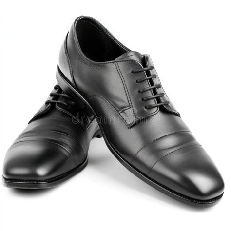 Classic Black Leather Dress Shoes With Sleek Design And Polished Finish