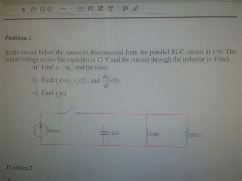 Solved Problem In The Circuit Below The Source Is Chegg