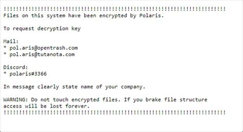 How To Remove Polaris Ransomware And Decrypt Your Files Bugsfighter