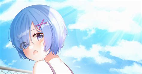 レムリゼロ スク水レム じやのイラスト Pixiv